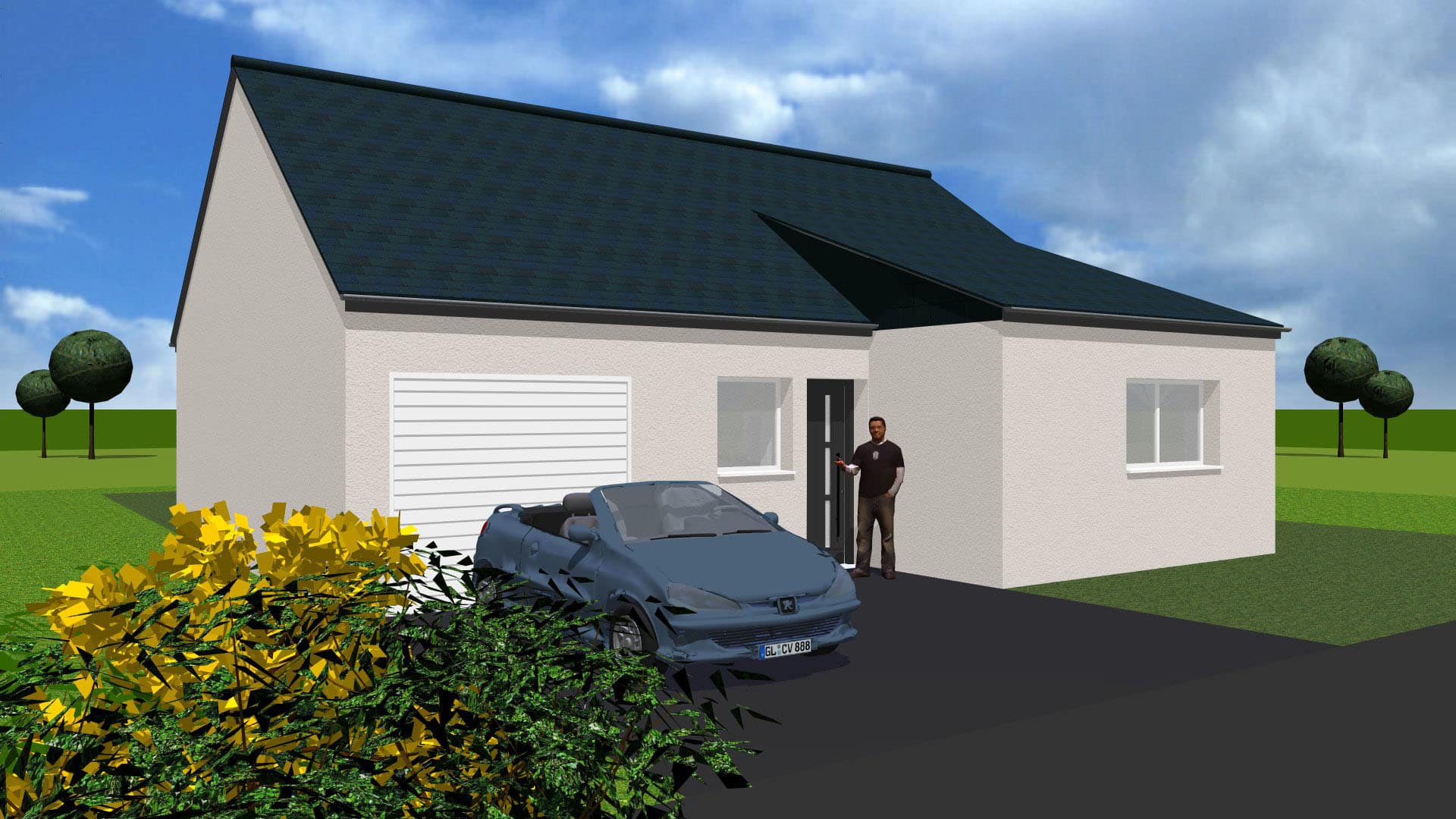 Maison sur Longuenée en Anjou - Habitat Conception : Constructeur de ... Maison sur Longuenée en Anjou - Habitat Conception : Constructeur de ...